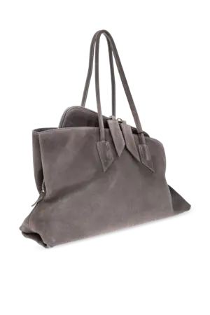 Attico La Passeggiata Medium Suede Tote - Grey