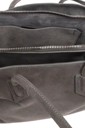 Attico La Passeggiata Medium Suede Tote - Grey