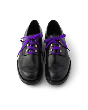 Prada Antiqued Leather Lace-up Shoes