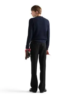 Prada Shetland Wool Crew-neck Sweater