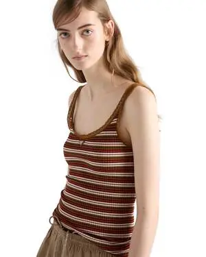 Prada Striped Cotton Top