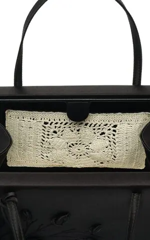 Magda Butrym Satin Embroidered Barbara Bag