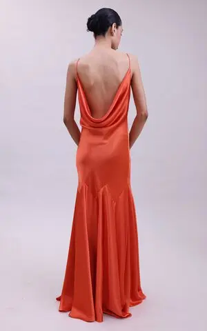 FRANCESCA MIRANDA Agata Silk Maxi Dress