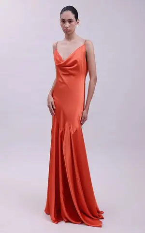 FRANCESCA MIRANDA Agata Silk Maxi Dress