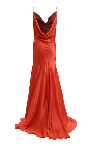 FRANCESCA MIRANDA Agata Silk Maxi Dress