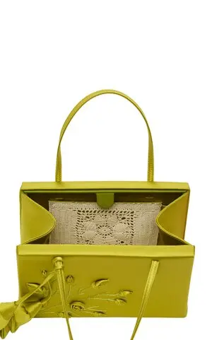 Magda Butrym Satin Embroidered Barbara Bag