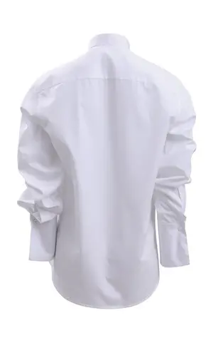 FRANCESCA MIRANDA Tuxedo Cotton Handwoven Blouse