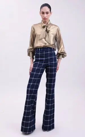 FRANCESCA MIRANDA Eclipse Cotton-blend Trousers