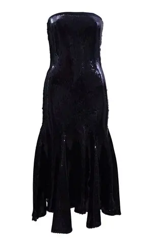 FRANCESCA MIRANDA Simone Sequin Midi Dress