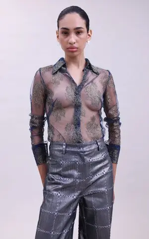 FRANCESCA MIRANDA Arena Sheer Blouse