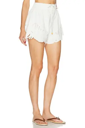 Zimmermann Mahon Embroidered Short