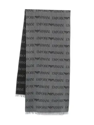 Emporio Armani Scarf Classic Wool "wool Classic Scarf - Brown