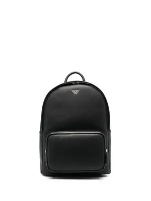 Emporio Armani Backpack Front Pocket - Black