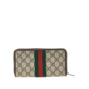 Gucci Ophidia' Zip-around Wallet - Beige