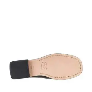 ROGER VIVIER Embellished Leather Loafers - Black
