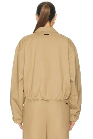 Fear Of God Full Zip Work Jacket In Brown