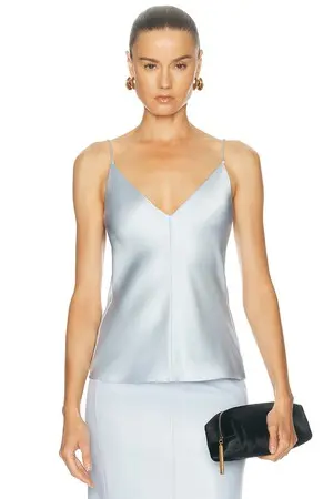 Gabriela Hearst Maria Tank Top In Blue - Light Blue