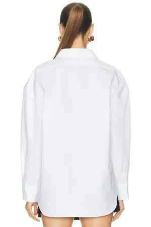 Givenchy Wide Collar Long Sleeve Shirt - White