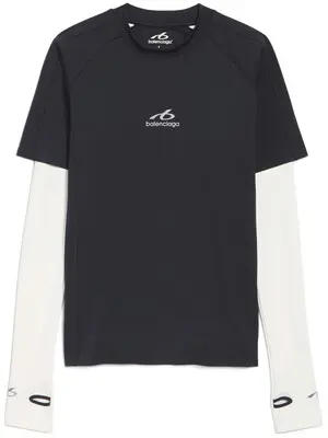 Balenciaga Long Sleeve T-shirt - Blue