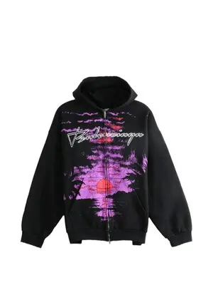 Balenciaga Zip-up Hoodie Dream - Black