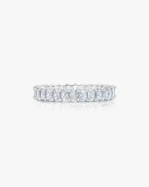 Ring Concierge Radiant Diamond Eternity Band In Platinum - One-color