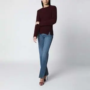 Victoria Beckham Ribbed Wool And Cashmere Sweater - Black