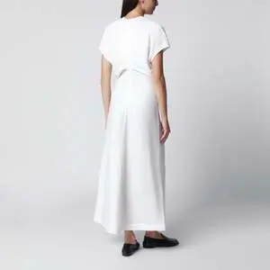 TOTEME Fluid Satin Midi Dress - White