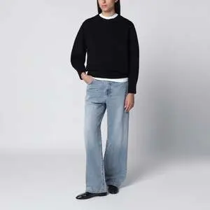 TOTEME Oversized Crewneck Sweater In Cotton