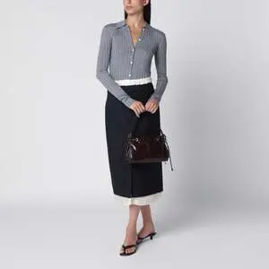 RÓHE Navy Skirt With Boxer Detail