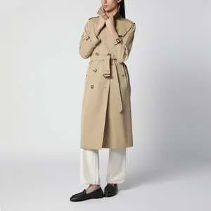 Burberry Waterloo Long Cotton Gabardine Trench Coat