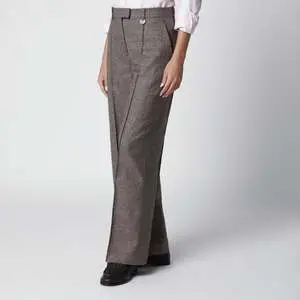 Burberry Prince Of Wales Check Wool-blend Trousers