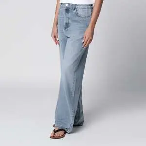 RÓHE Blue Washed-effect Bruun Wide-leg Jeans