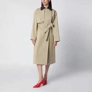 Bottega Veneta Sahara Cotton Trench Coat - Beige
