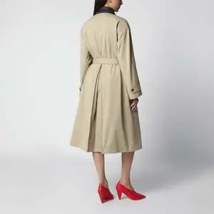 Bottega Veneta Sahara Cotton Trench Coat - Beige