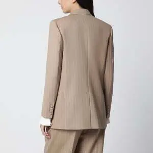 Valentino Garavani Double-breasted Pinstripe Virgin Wool Jacket