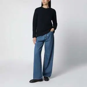 Bottega Veneta Midnight Intrecciato Wool Sweater