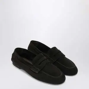 Dear Frances Espresso Suede Loafers