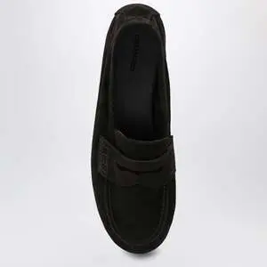 Dear Frances Espresso Suede Loafers