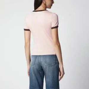 Chloé Cotton T-shirt With Graphic Logo - Pink