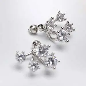 PANCONESI Constellation Earrings With Zirconia