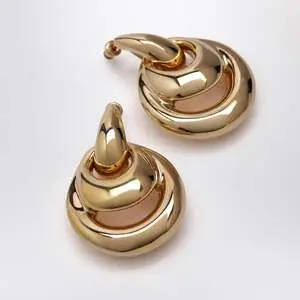 PANCONESI Gold-tone Blow Up Drop Earrings - Metal