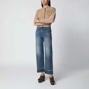 Chloé Bootcut Denim Jeans In Dark Cobalt Cotton