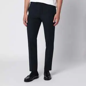 PT TORINO Wool Blend Tailored Trousers - Blue