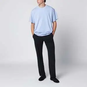 PT TORINO Navy Cotton Trousers