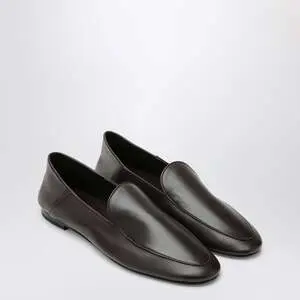 Dear Frances Gio Nappa Leather Slip-on Loafers - Brown