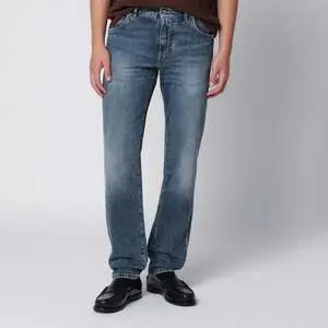 Dolce & Gabbana Slim-fit Washed Denim Jeans - Blue