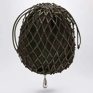 Savette Macramé Calf Leather Pouch