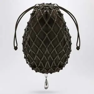 Savette Macramé Calf Leather Pouch