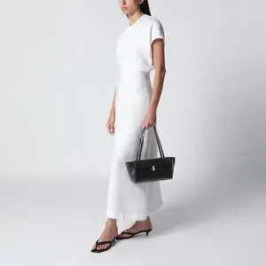 Savette Symmetry Trapeze Bag In Leather - Black