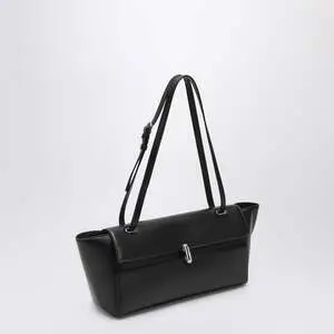 Savette Symmetry Trapeze Bag In Leather - Black